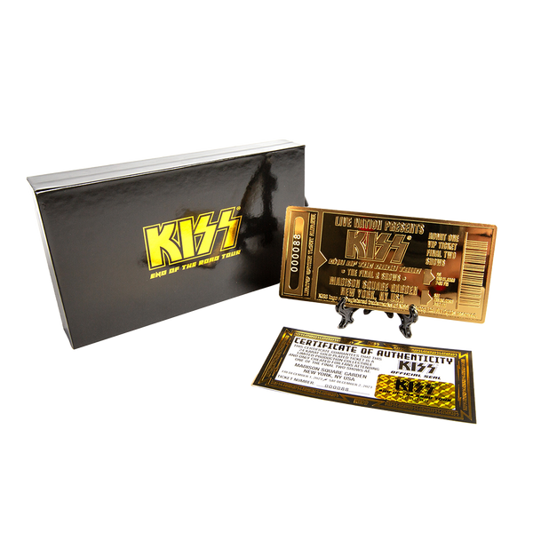 Limited Edition KISS Final Shows Golden Ticket - KISS Official Store