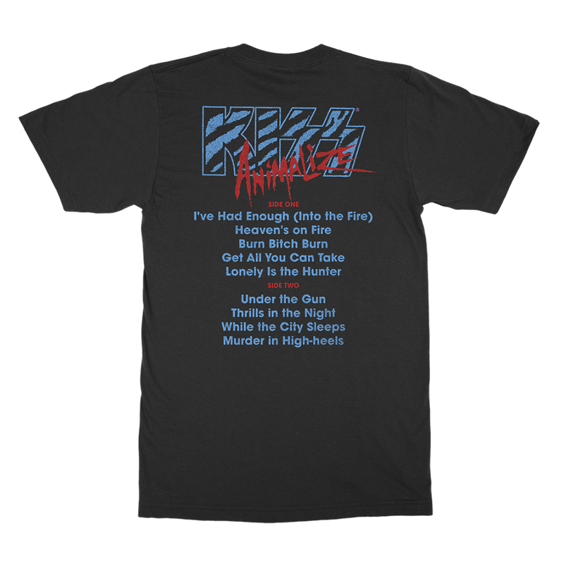 Animalize Tracklist T-Shirt - KISS Official Store